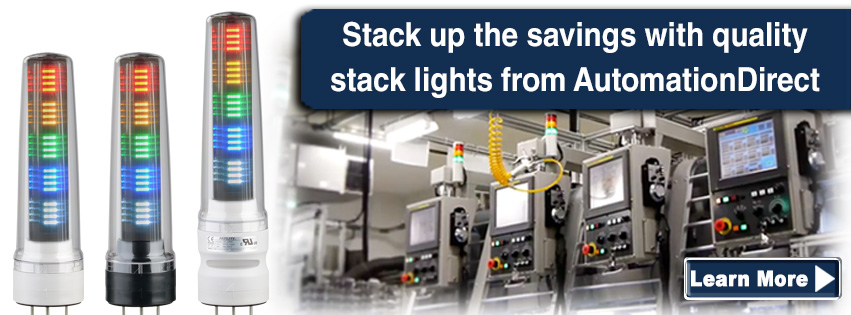Patlite Stack Lights: Stacked Above the Rest | Library.AutomationDirect