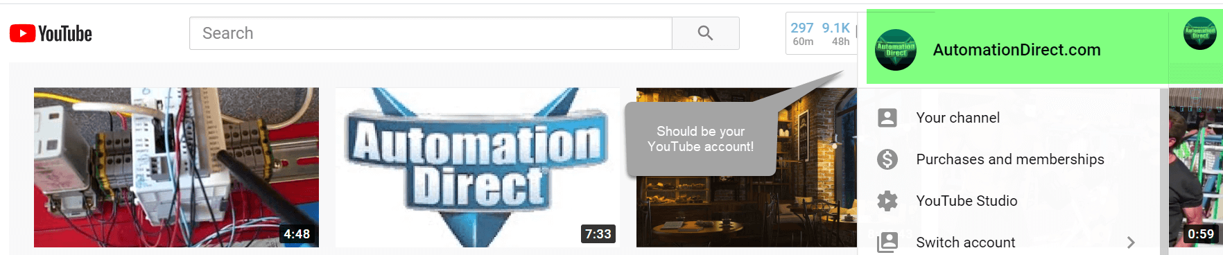 Creating a YouTube Playlist | Library.Automationdirect.com