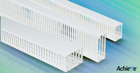 AchieVe WDW and WDN Series Wire Ducts Now Available in White