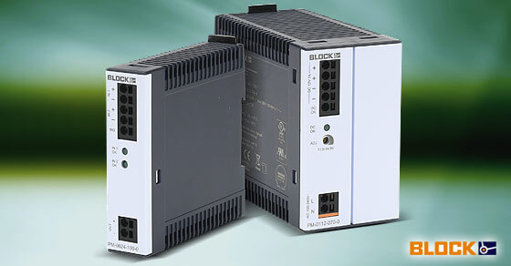 BLOCK PM Series Mini Power Supplies and Redundancy Module