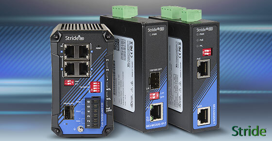Stride SE3 Series Media Converters, PoE++ Ethernet Switch, and PoE++ ...