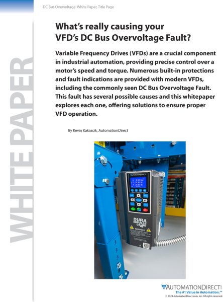 What’s Really Causing your VFD’s DC Bus Overvoltage Fault?