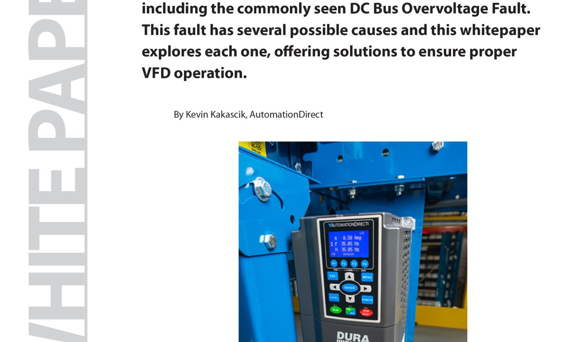 What’s Really Causing your VFD’s DC Bus Overvoltage Fault?